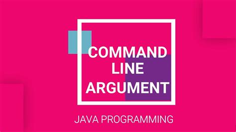 Command Line Argument In Javajava Command Line Argumentreading
