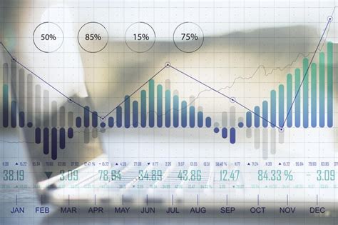 Premium Photo Computer With Chart And Business Analytics