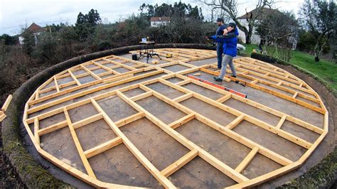 Building A Circular Deck Framing Off Grid Living Part 2 Youtube