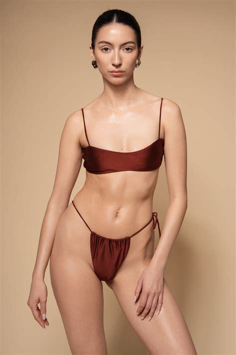 Terra Bikini Bottom High Cut With Side Tie Detail PalondrÉ The Label