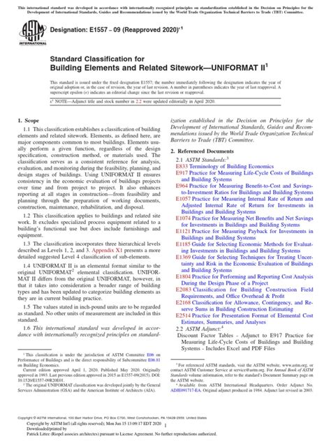 Astm E1557 09 2020 Pdf Building Economic Sectors