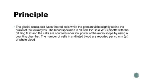 Total Leukocyte Count Pptx