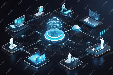 Smart Connectivity Iot And Secure Network Communication Premium Ai Generated Image