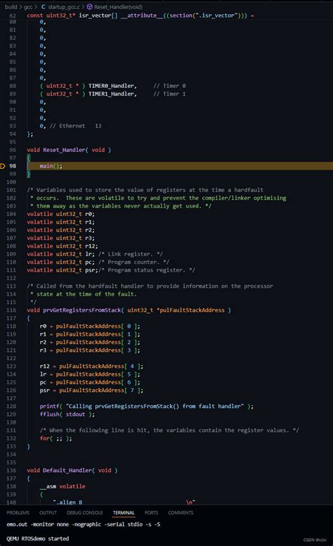 Qemu专栏 使用 Qemu 调试 Freertos示例qemu Freertos Csdn博客 Qemu专栏 使用 Qemu 调试 Freertos示例qemu Freertos Csdn博客