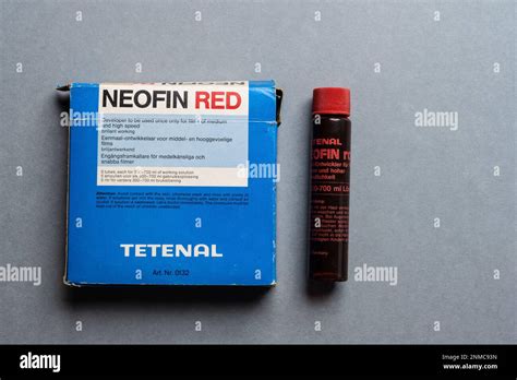 Gothenburg Sweden November 12 2022 5 Pack Of Tetenal Neofin Red