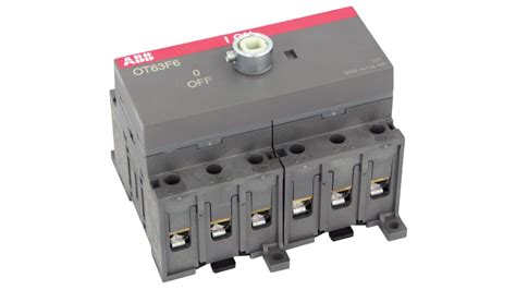 Ot63f6 Abb 6p Pole Isolator Switch 63a Maximum Current Rs