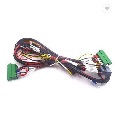 90 Degree 5 08mm Pitch 2pin Green Block Terminal Fork Terminal Custom Cable Assembly For Battery