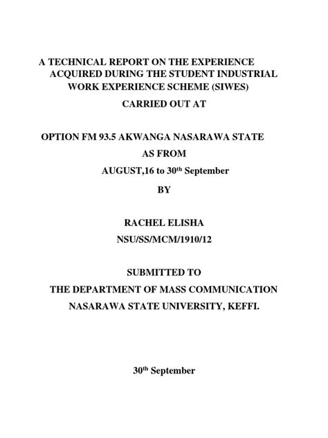 Industrial Training Report Pdf