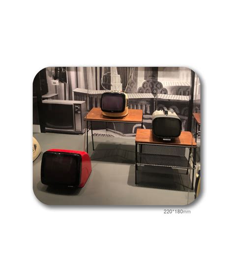 온세 스튜디오 마우스패드 텔레비전 마우스 패드 유럽 프랑스 파리 미드센추리 모던 디자인 감성 문구 브라운 디터람스