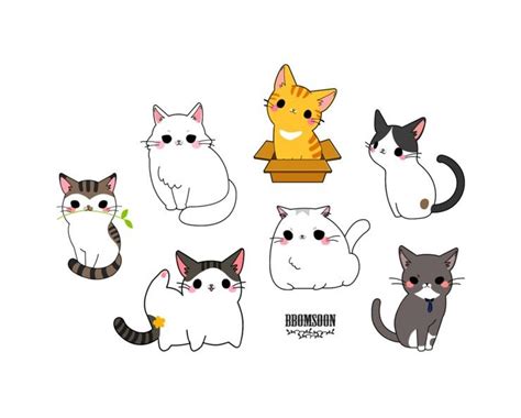 귀여운 고양이 일러스트