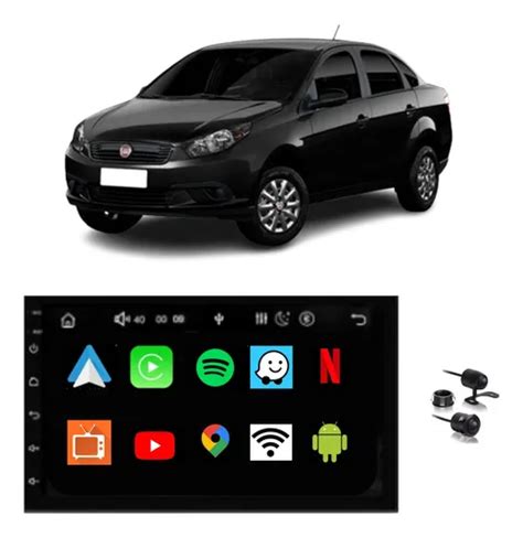 Multimídia Android Grand Siena Carplay Android Au Tv Gps Câm Parcelamento Sem Juros