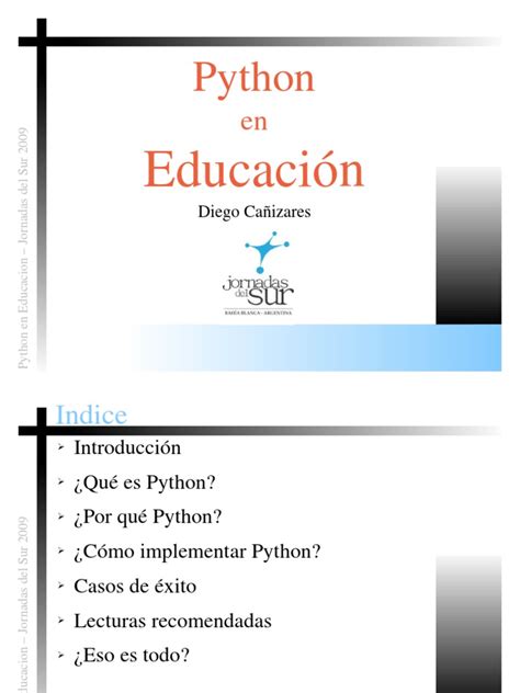 python en educacion pdf python lenguaje de programación