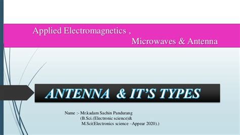 Antenna Presentation Ppt