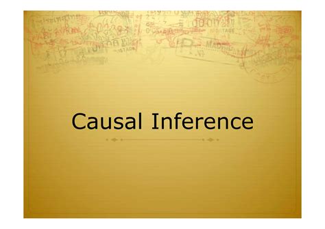Causal Inference Powerpoint Pdf