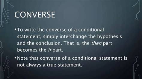 Conditional And Biconditional Statements Pptx