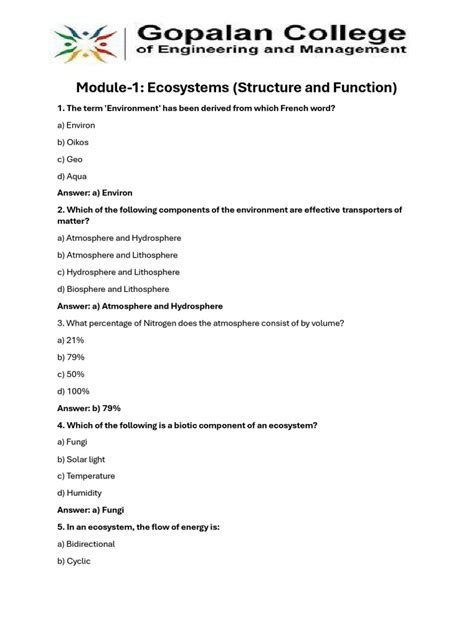 Module 1 1 Pdf Ecosystem Plants