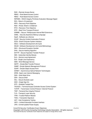CompTIA Security Objectives PDF Computer Networking Computing
