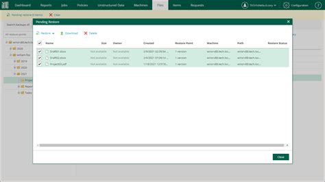 Restoring Multiple Files Veeam Backup Enterprise Manager Guide Restoring Multiple Files Veeam Backup Enterprise Manager Guide