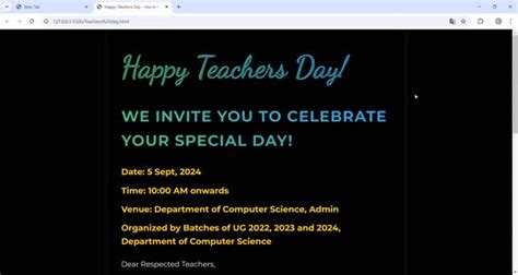 Mallick Suvendukumar K On Linkedin Teachersday Webdevelopment Gratitude Codewithlove