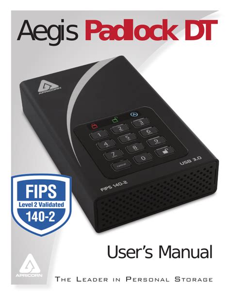 Apricorn Adt 3pl256f 6000 User Manual
