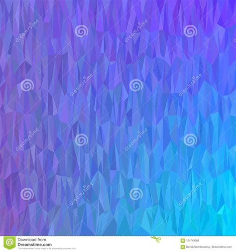 Blue Geometric Abstract Chaotic Triangle Pattern Background Mosaic Vector Design Stock Vector