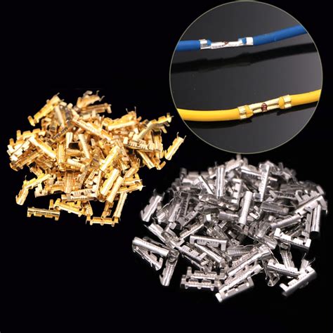 U자형 도킹 커넥터 라인 프레스 버튼 100 개 빠른 스플라이스 전기 크림프 터미널 와이어 커넥터 05 ~ 15 스퀘어단말기 Aliexpress