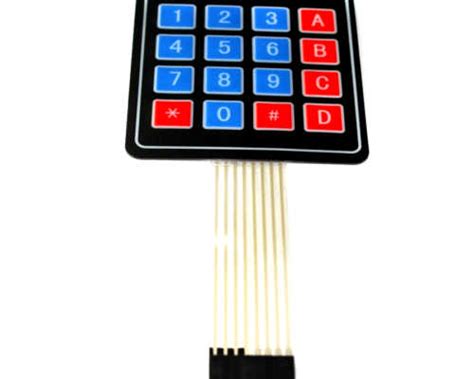 Teclado Matricial De Membrana Tipo Flex Compatible Para Arduino Uvapi