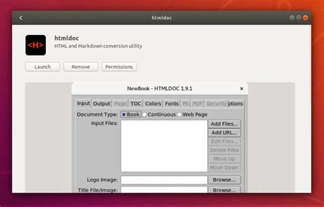 Html Conversion Software ‘htmldoc Available As Snap Ubuntuhandbook