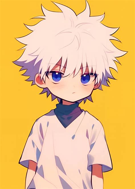 Metal Poster Killua Pose Magnetic Poster Hd Glossy Metal Prints