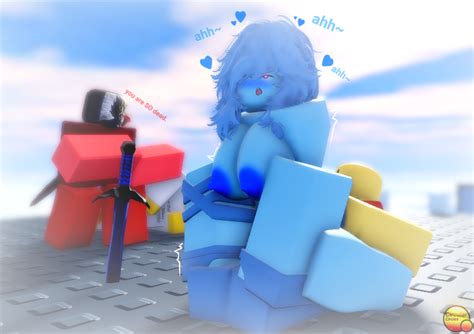 Rule 34 1boy 1girls 3d Areolae Background Characters Block Tales Blue Noob Breasts Circularx2