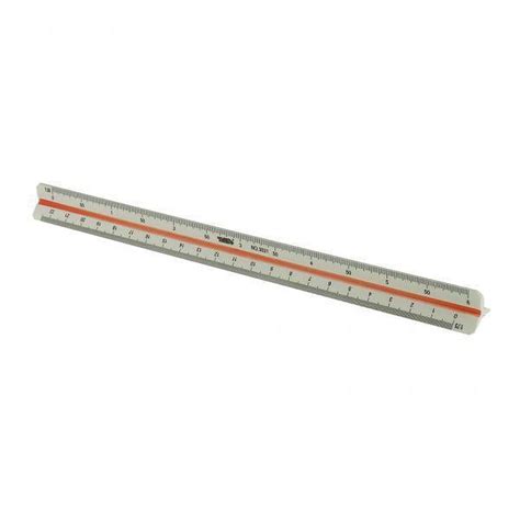 Figatia 2x 300mm 12 Inch Ruler Triangular Scale 120 ~ 1 125