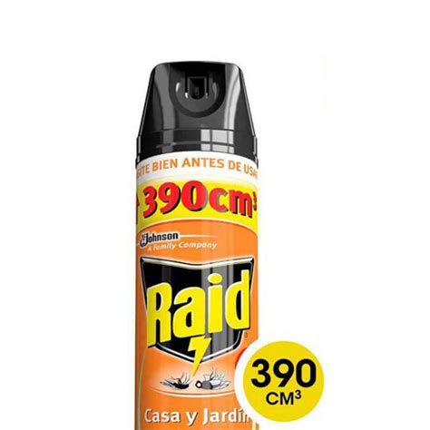 Raid Casa Y Jardin Aerosol X 390cc Mundo Plagas