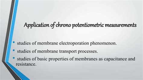 Chronopotentiometry Pptx