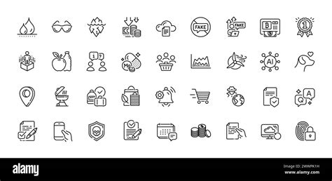 Windmill Turbine Hold Smartphone And Cyber Attack Line Icons Pack For Web App Line Icons