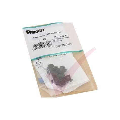 Panduit Rj45 Blockout Data Comm Jacks And Removal Tool Black