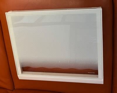 Whirlpool Kitchenaid Ref Crisper Cover Frame And White Glass W10508993 W10864399 Ebay