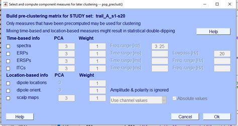 preclutsering array final dimensions not shown · issue 457 · sccn eeglab · github