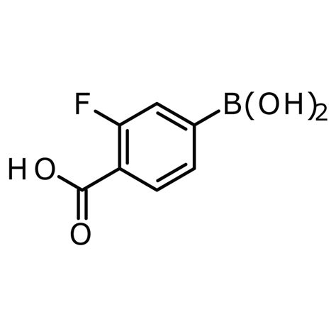 Synthonix Inc Building Blocks 120153 08 4 4 Carboxy 3 Fluorophenylboronic Acid