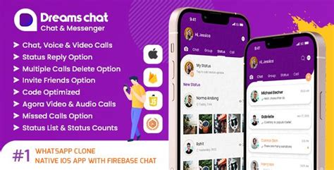 Dreamschat Whatsapp Clone Native Ios App With Firebase Chat Application Graphicfort