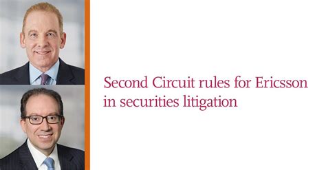 Robert Giuffra And David Rein Prevailed For Ericsson At The Second Circuit Which Held That The