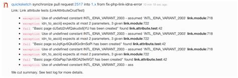 PHP Deprecated Warning With Link Module INTL IDNA VARIANT 2003 Is
