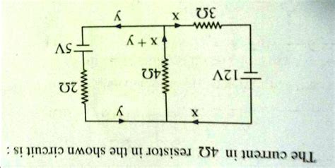 Solved The Current In The 4 Ohm Resistor In The Shown Circuit Is 7 30