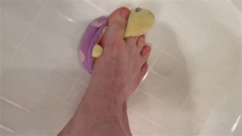 Barefoot Step Stomp Crush Plushie In Bathtub Sweetxgeek Clips4sale