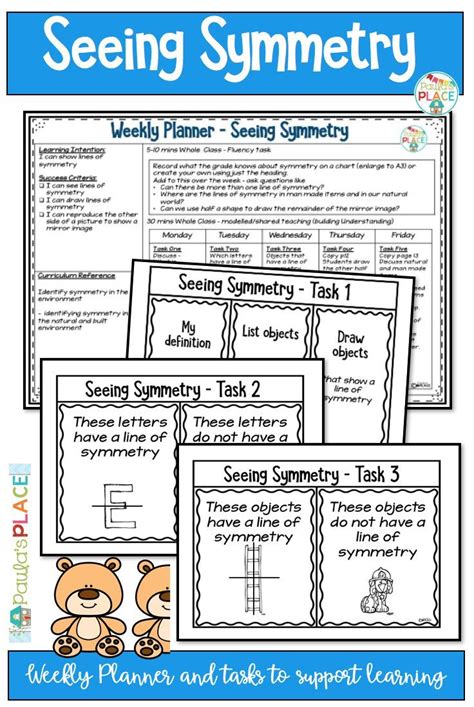 Symmetry Lesson Plan For A Week Lesson Plans Lesson Teaching