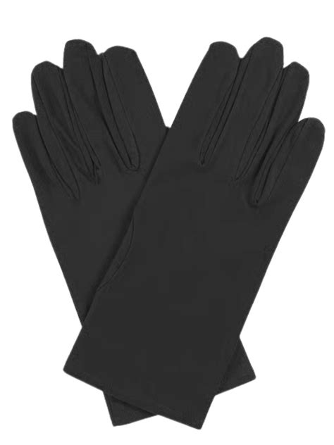 Short Black Gloves Affordable Formal Attire