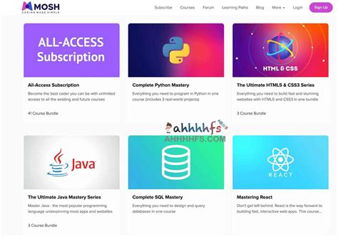 Code With Mosh 一些课程集合 A姐分享