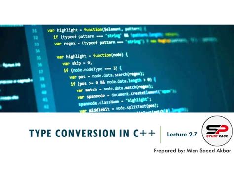 Lecture 27 Type Conversion In Cpdf