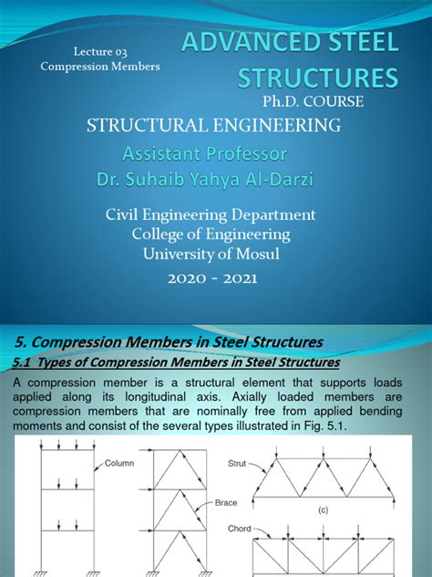 03 Advanced Steel Structures Phd Course Lect 03 P1 Pdf Buckling Structural Engineering