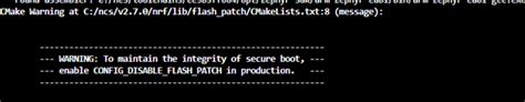 warnings when building with sysbuild to enable dfu over ble config