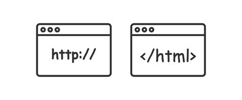 Hypertext Transfer Protocol Concept Browser Icon Vector Illustration
